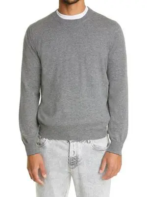Brunello Cucinelli Cashmere Crewneck Sweater - Grey