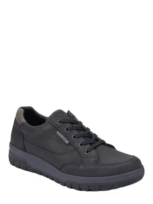 Mephisto Mephisto Paco Waterproof Walking Sneaker Black Leather