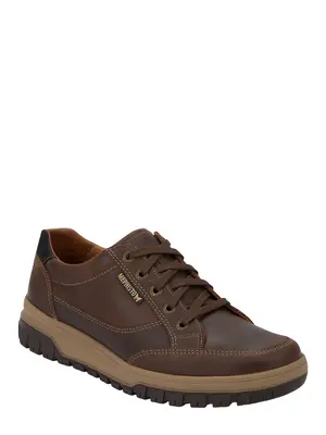 Mephisto Mephisto Paco Waterproof Walking Sneaker Tobacco Leather
