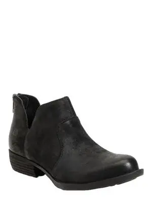 BØRN Kerri Bootie - Black Distressed Leather