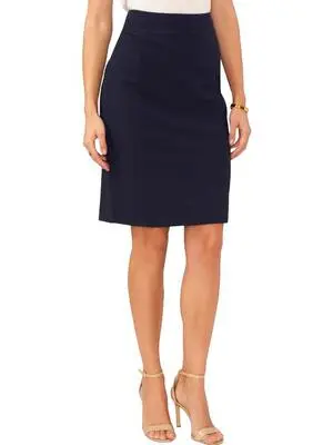 Chaus High-low Ponte Knit Skirt - Night Navy