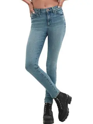 Guess 1981 High-waist Ankle Skinny Jeans - Zircon Blue