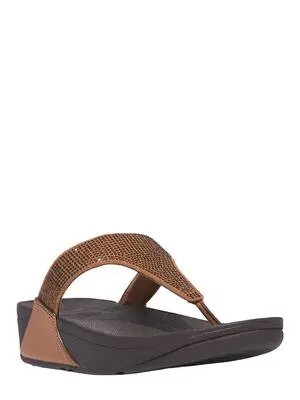 Fitflop FitFlop Lulu Embellished Flip Flop Bronze