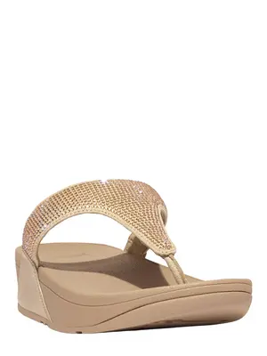 Fitflop FitFlop Lulu Embellished Flip Flop Latte Beige