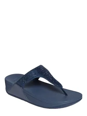 Fitflop FitFlop Lulu Embellished Flip Flop Midnight Navy