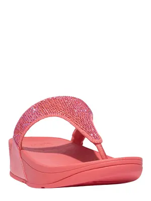 Fitflop FitFlop Lulu Embellished Flip Flop Rosy Coral