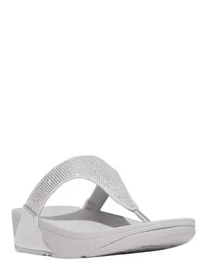 Fitflop FitFlop Lulu Embellished Flip Flop Silver