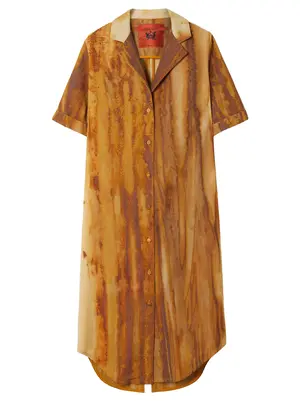 THEBE MAGUGU THEBE MAGUGU Oxidized Wool Shirt Dress