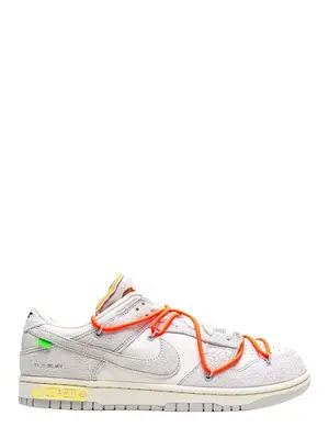 Nike X Off White Dunk Low Lot Sneakers - Neutrals