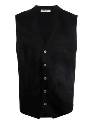 FILERIA Virgin Wool Gilet - Black