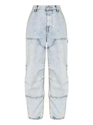 Alexander Wang Wide-leg Panelled Jeans - Blue