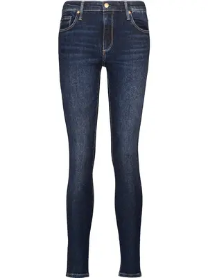 Ag Farrah High-rise Skinny Jeans - Blue