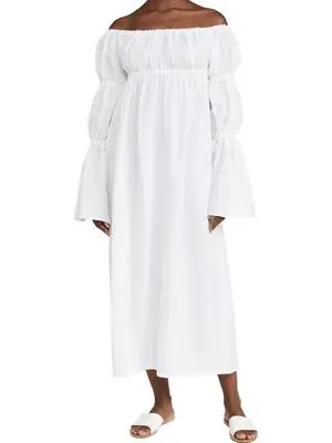 MIE Mie Off-Shoulder Dress White