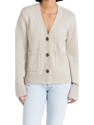 LISA YANG Danni Cashmere Cardigan Sand