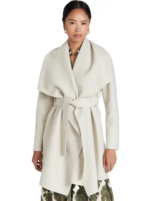 Harris Wharf London Pressed Wool Blanket Coat - Cream