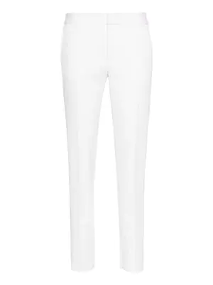 Saint Laurent Cropped Trousers - Neutrals