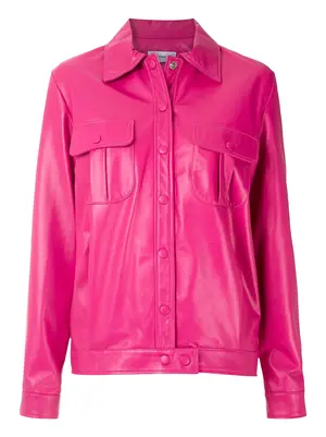 OLYMPIAH Leather Jacket - Pink