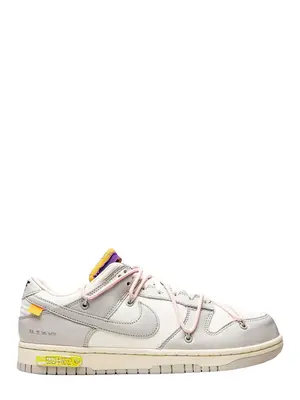 Nike X Off White Dunk Low Lot 24 Sneakers - White
