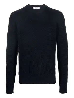 FILERIA Fileria Waffle-Knit Crew-Neck Jumper