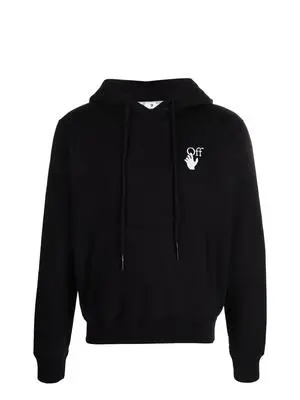 Off-White Arrows-print Logo Hoodie - Black