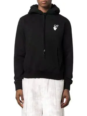 Off-White Arrows-print Logo Hoodie - Black