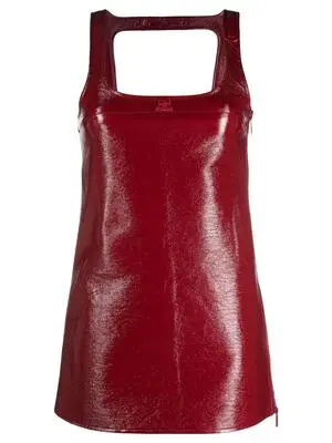 COURREGES Sleeveless Vinyl Mini Dress