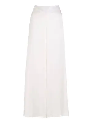AMIR SLAMA Silk Palazzo Pants - White