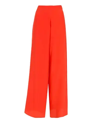 AMIR SLAMA Silk Palazzo Pants - Red