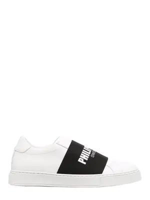 PHILIPP PLEIN Philipp Plein Logo-Print Slip-On Sneakers