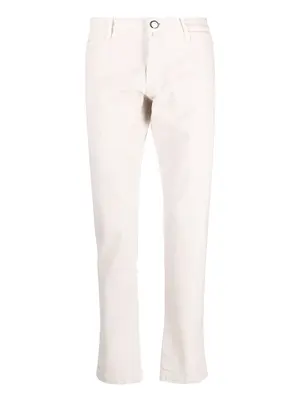 Jacob Cohen Four-pocket Stretch-cotton Chinos - Neutrals