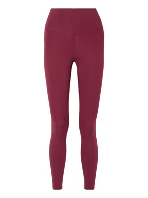 Nike + Net Sustain Yoga Recycled Dri-fit Leggings Burgundy