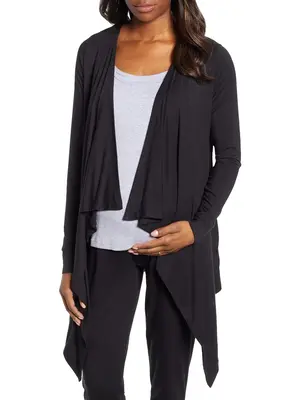 ANGEL MATERNITY Angel Maternity Nursing Cardigan Set Black