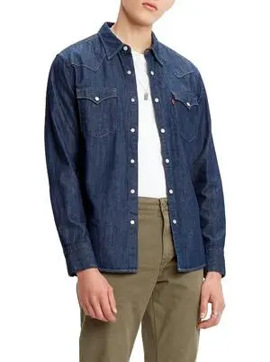 LEVI'S ® Premium Barstow Standard Fit Denim Western Shirt Western Edition