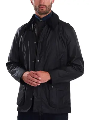 Barbour Barbour Ashby Waxed Cotton Jacket Black
