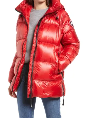 Canada Goose Canada Goose Cypress Packable Down Puffer Jacket Red