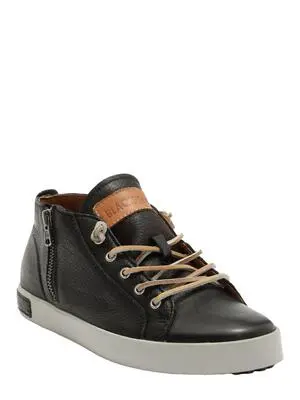 Blackstone Mid-cut Leather Sneaker - Black