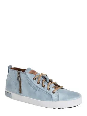 Blackstone Mid-Cut Leather Sneaker Sky Blue