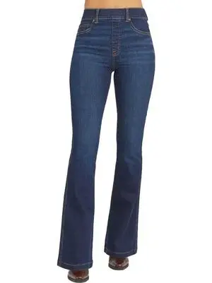 Spanx Pull-on Flare Jeans - Midnight Shade