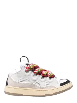 LANVIN Curb Lace-up Sneakers - White