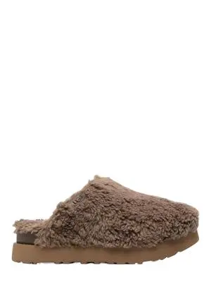 UGG Platform Shearling Slippers - Brown