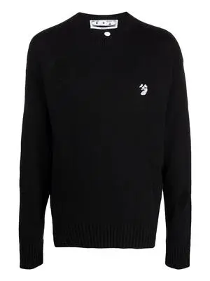 Off-White Cut-out Circle Jumper - Black