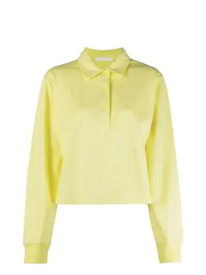 Helmut Lang Polo Collar Sweatshirt - Yellow
