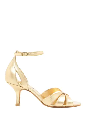 STUDIO CHOFAKIAN Tunnel Metallic Sandals - Gold