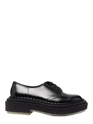 ADIEU PARIS Type 135 Leather Derby Shoes - Black