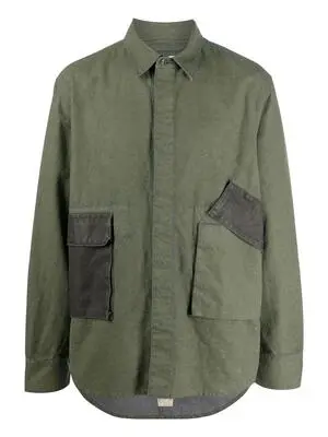 DIESEL® Waxed Canvas Overshirt - Green