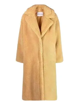 STAND STUDIO Faux-fur Midi Coat - Neutrals