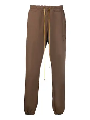 Rhude Drawstring-waist Track Trousers - Brown