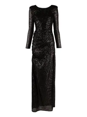 ELISABETTA FRANCHI Sequined Slit Back Grown