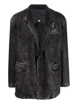 DIESEL® D-blaz Single-breasted Denim Blazer - Black