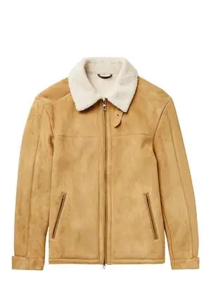 Loro Piana Ravelstone Shearling-lined Suede Jacket - Neutrals